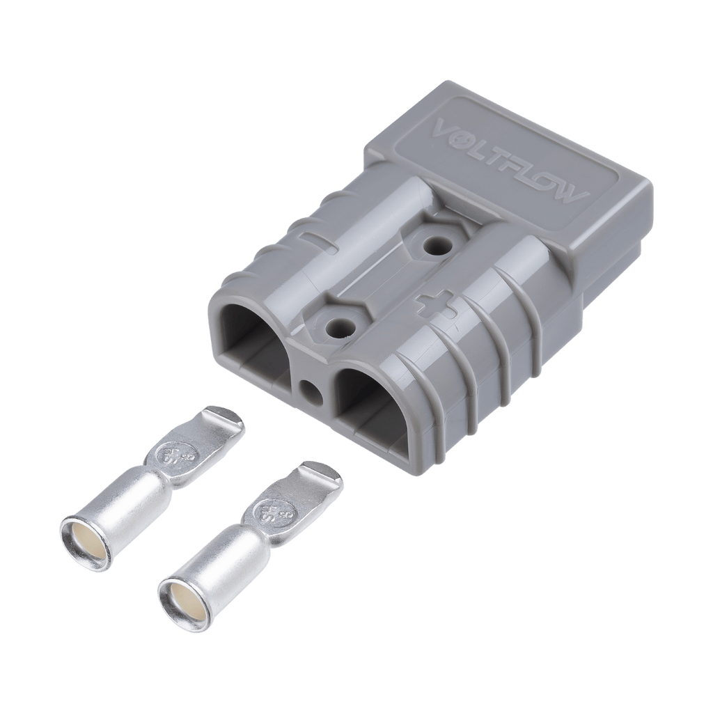 VoltFlow 12V Anderson Style Plug 50Amp - Grey, Red, Black, or Blue ...