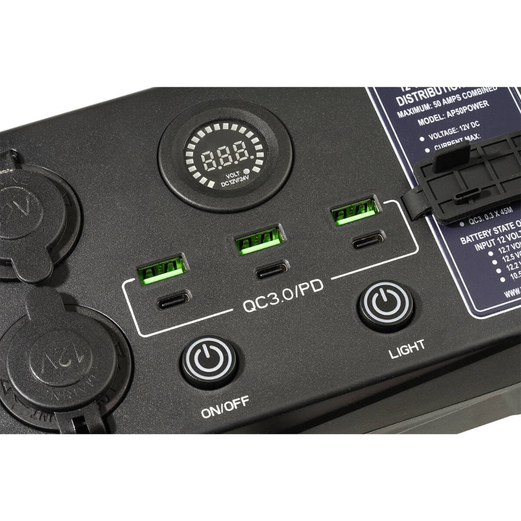 VoltFlow 12V Power Extension Box 50Amp with Anderson, USB & Cig Socket · VoltFlow 12 Volt Australia