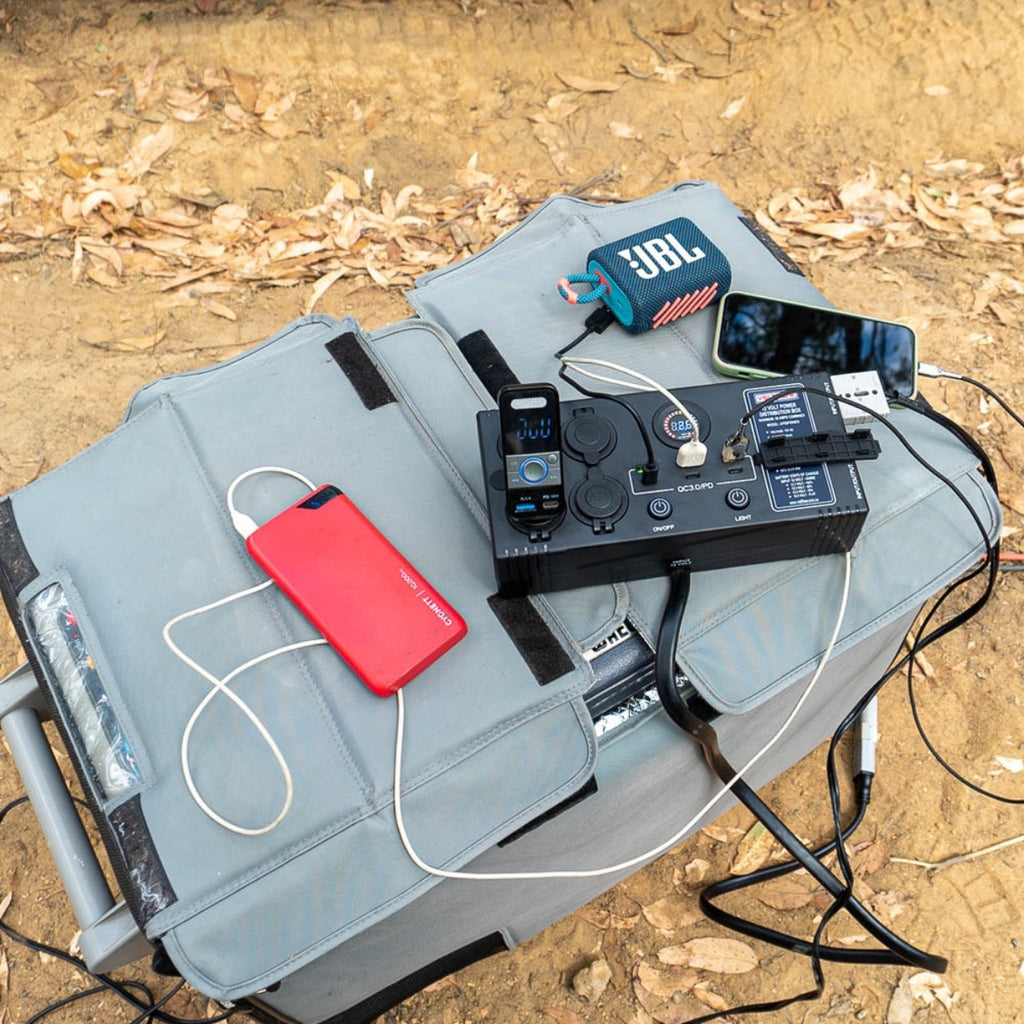 VoltFlow 12V Power Extension Box 50Amp with Anderson, USB & Cig Socket ...