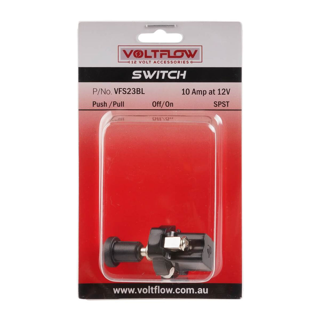 VoltFlow Push/Pull Switch - 10amp at 12V · VoltFlow 12 Volt Australia