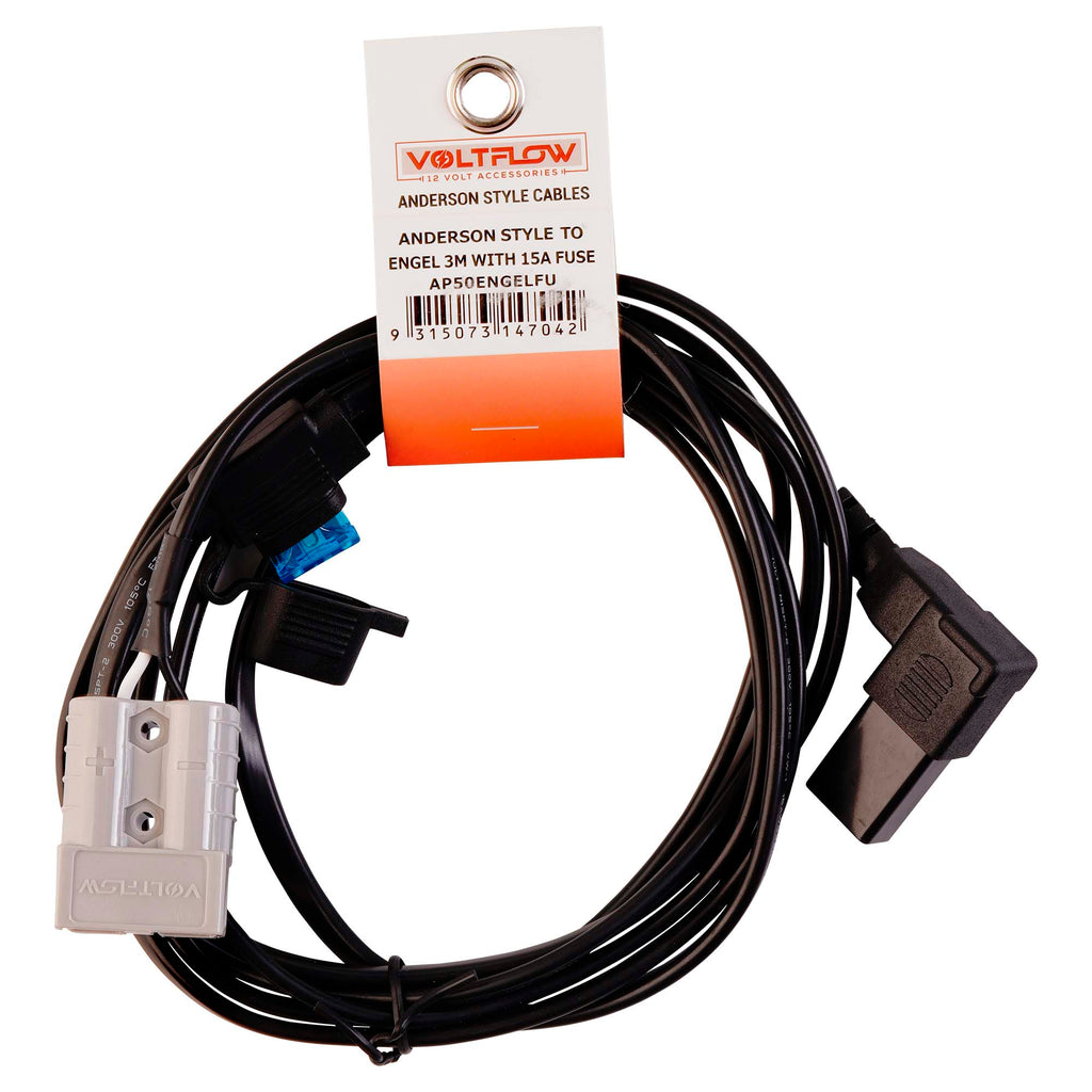 VoltFlow 12V Anderson Style Plug to Engel Fridge Plug 3metre · VoltFlow ...