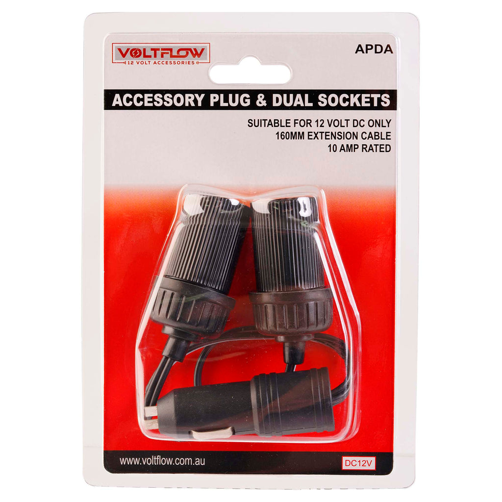 VoltFlow 12V Accessory Plug With Dual Socket Outlet · VoltFlow 12 Volt ...