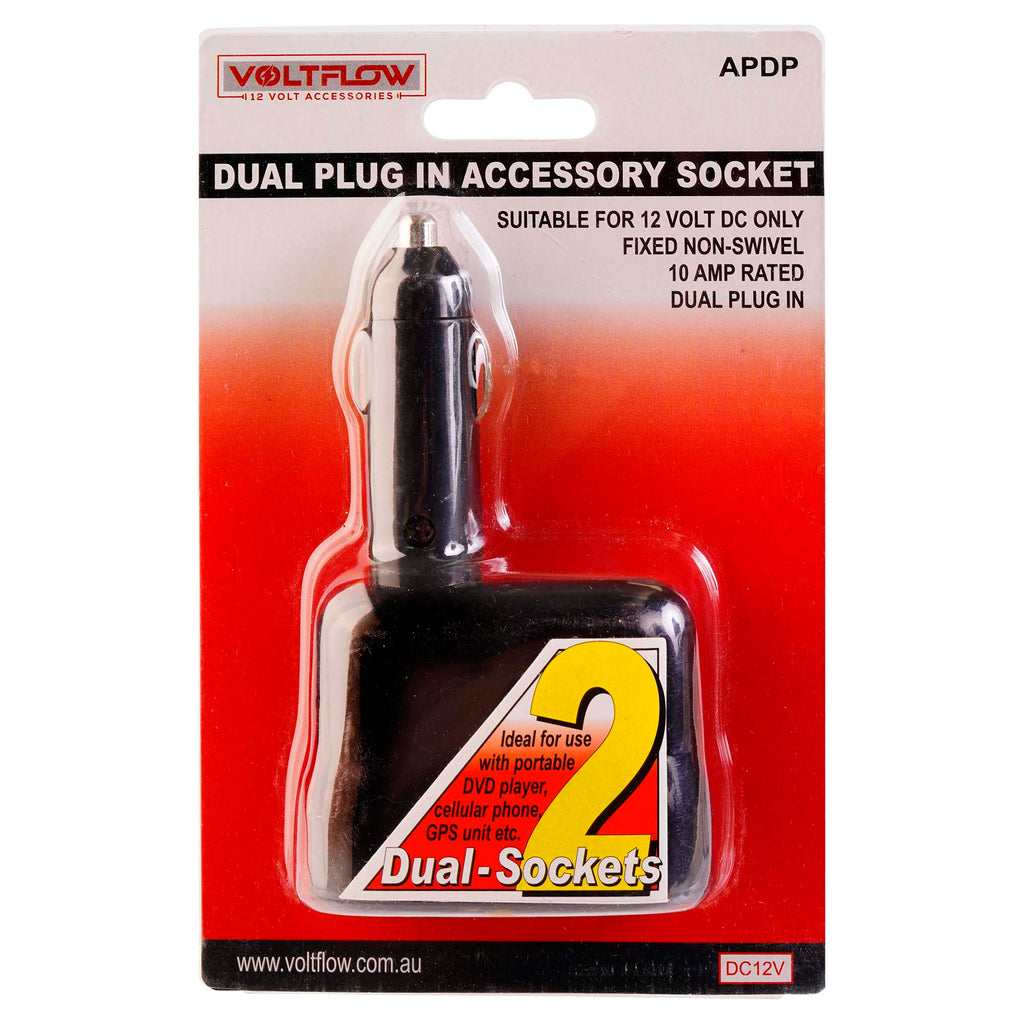 VoltFlow 12V Accessory Plug With Dual Sockets 10Amp · VoltFlow 12 Volt ...