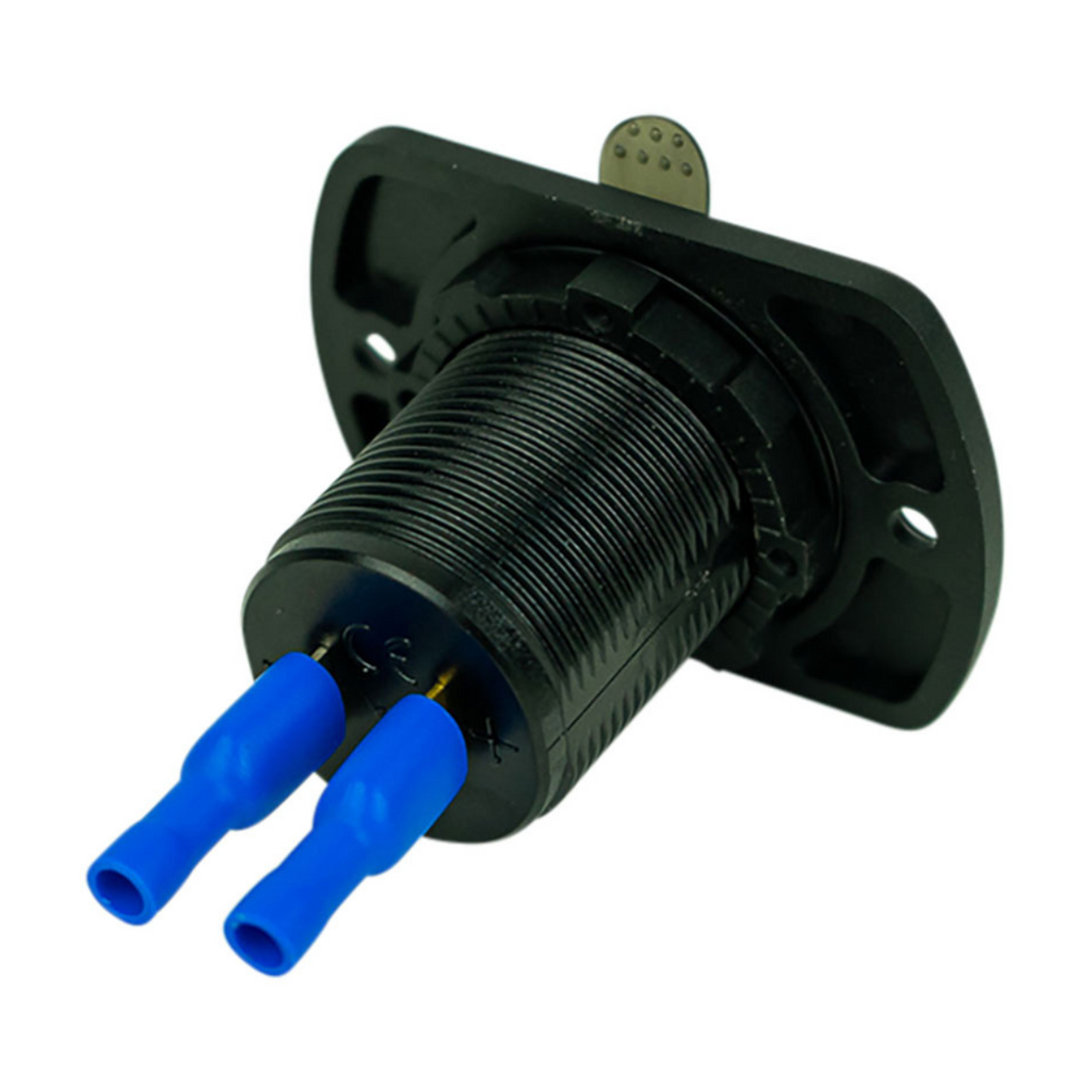 VoltFlow 12V Volt Gauge Flush Mount with USB and Switch with Red LED ...