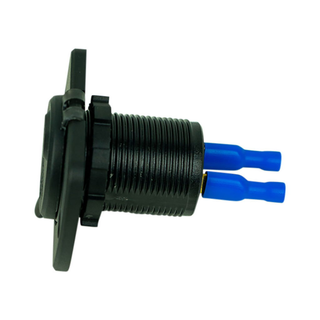 VoltFlow 12V Volt Gauge Flush Mount with USB and Switch with Red LED ...