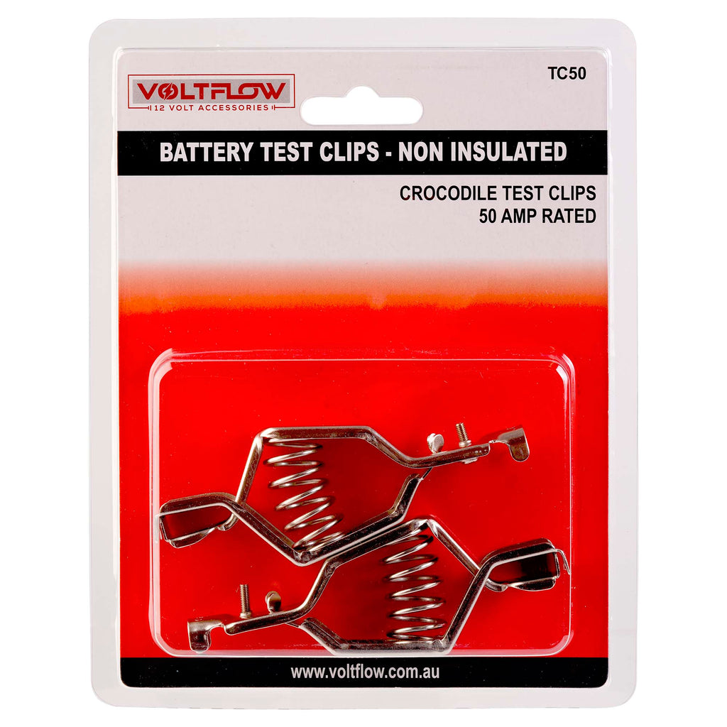 VoltFlow Crocodile Clips 12V 50Amp Non Insulated 2 Piece · VoltFlow 12 ...